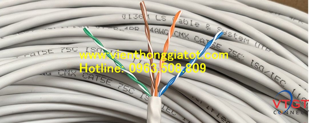 Đặc điểm dây cáp mạng LS cat5e và cat6